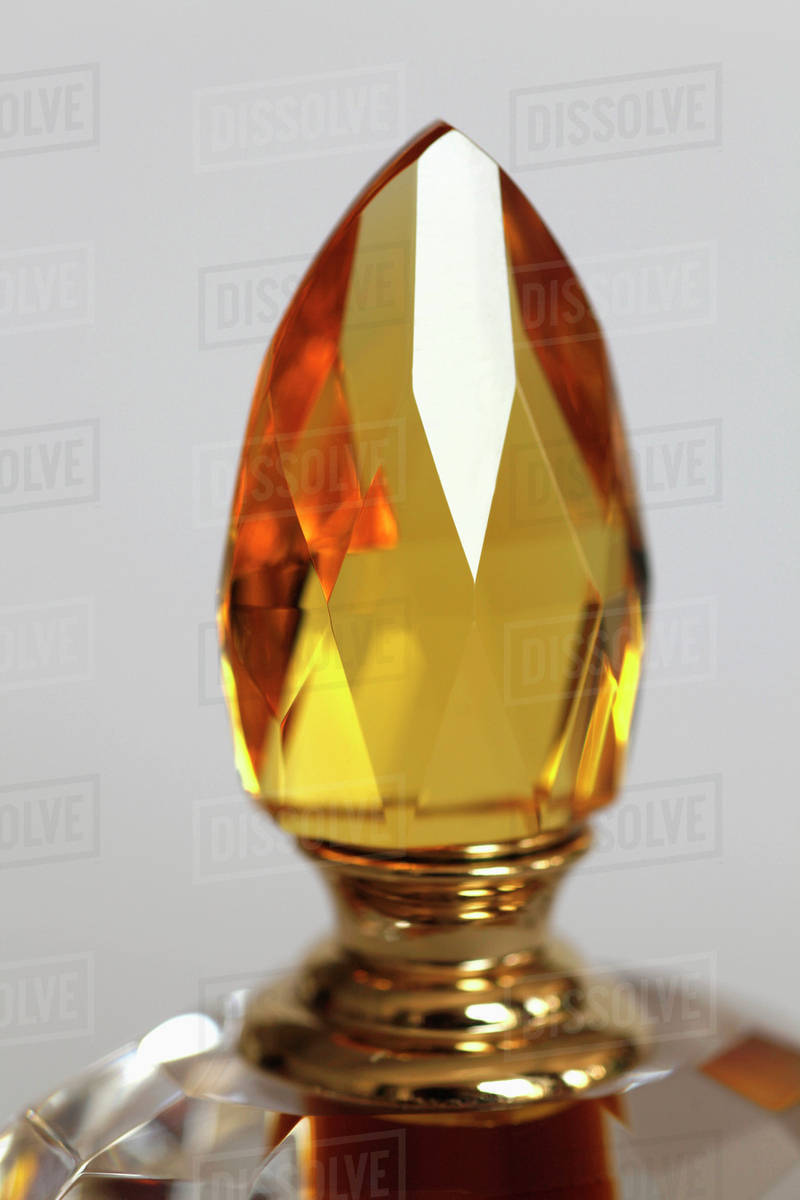 Close-up of the topper on a perfume bottle - Royalty-free Stock Photo ...